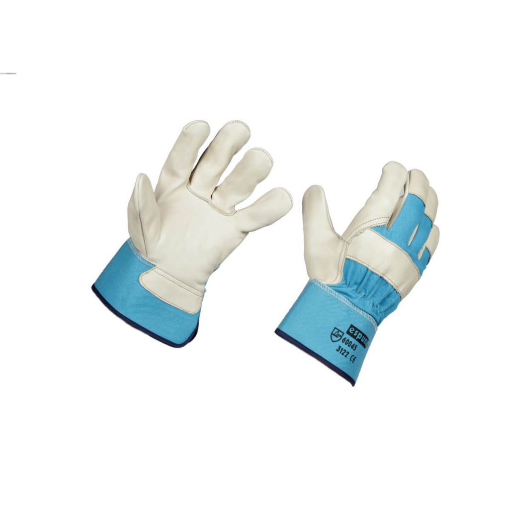 Gant de travail type docker en cuir fleur bovin ESPUNA 60045 00